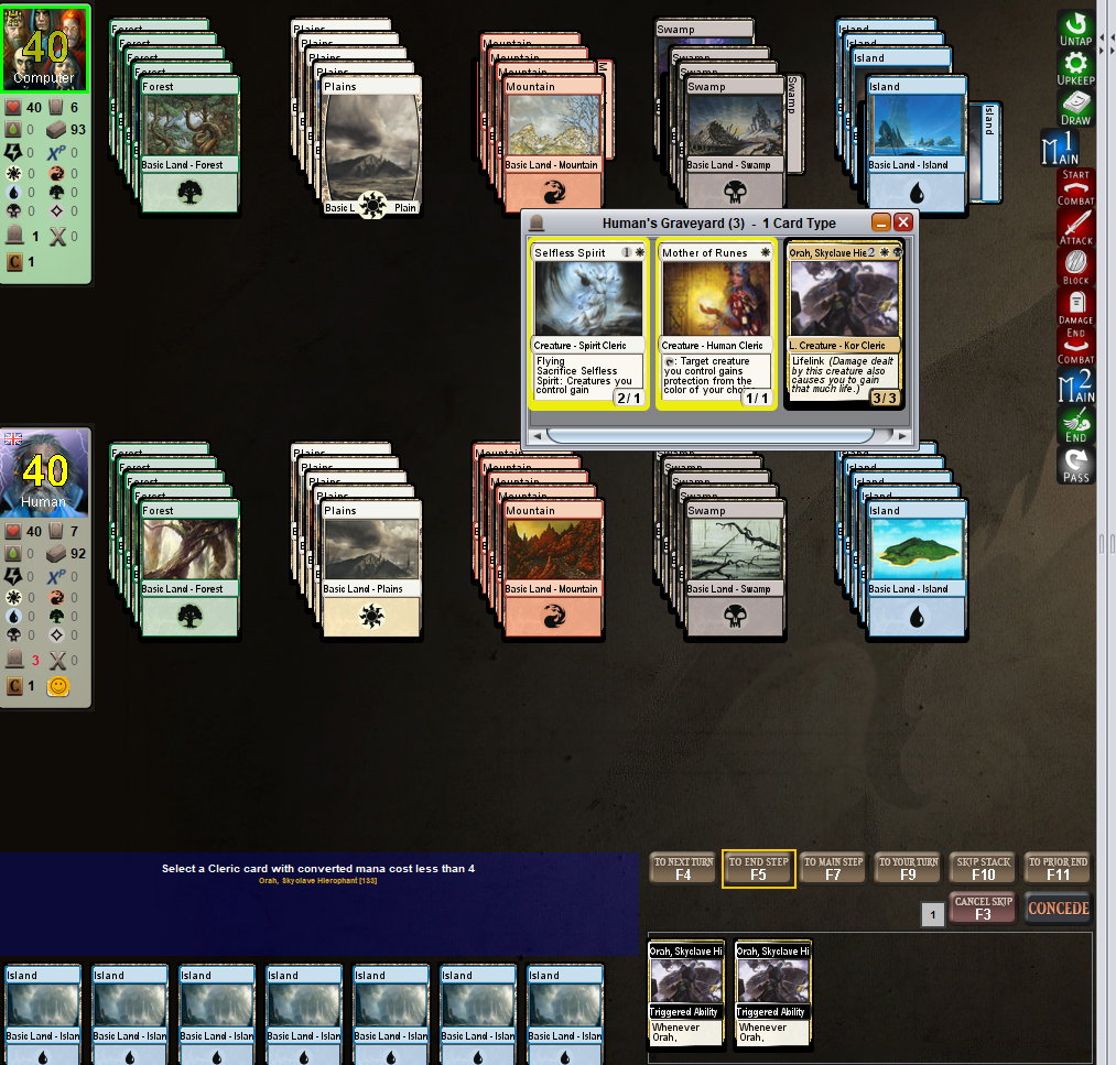 Orah, Skyclave Hierophant triggers for opponents clerics dying · Issue ...