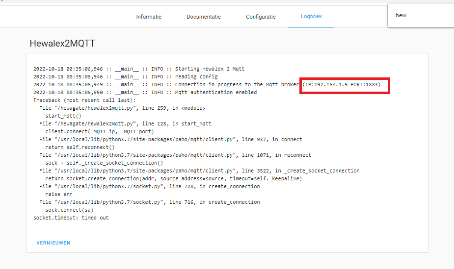 Configuration not working as expected · Issue #1 · Emacee/hewalex2mqtt-homeassistant-add-on · GitHub