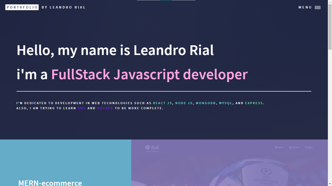 GitHub - Leandro-Rial/ReactPortafolio
