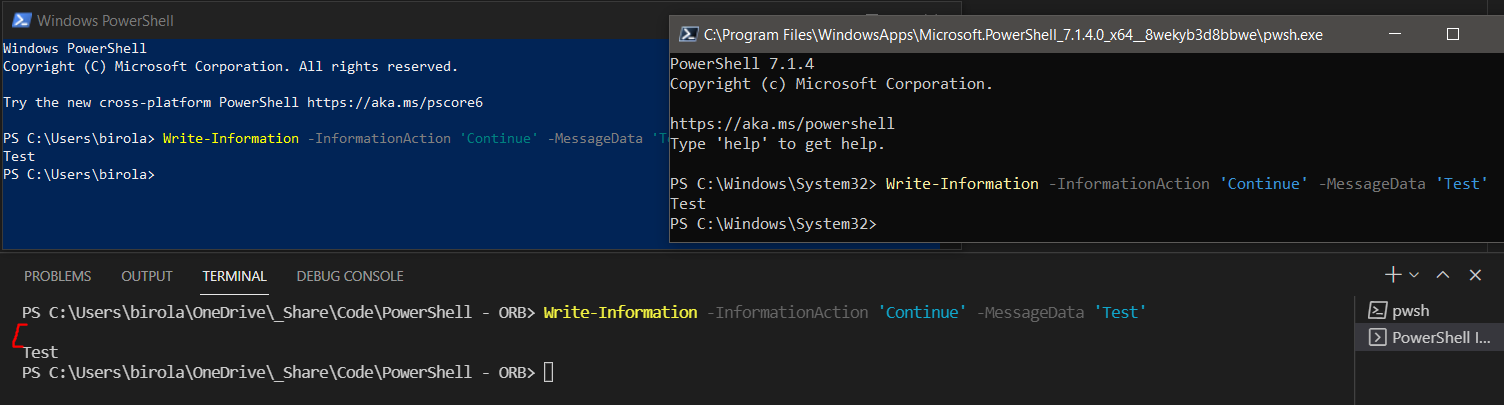 extra line after submitting command in VS Code terminal · Issue #2187 · PowerShell/vscode ...