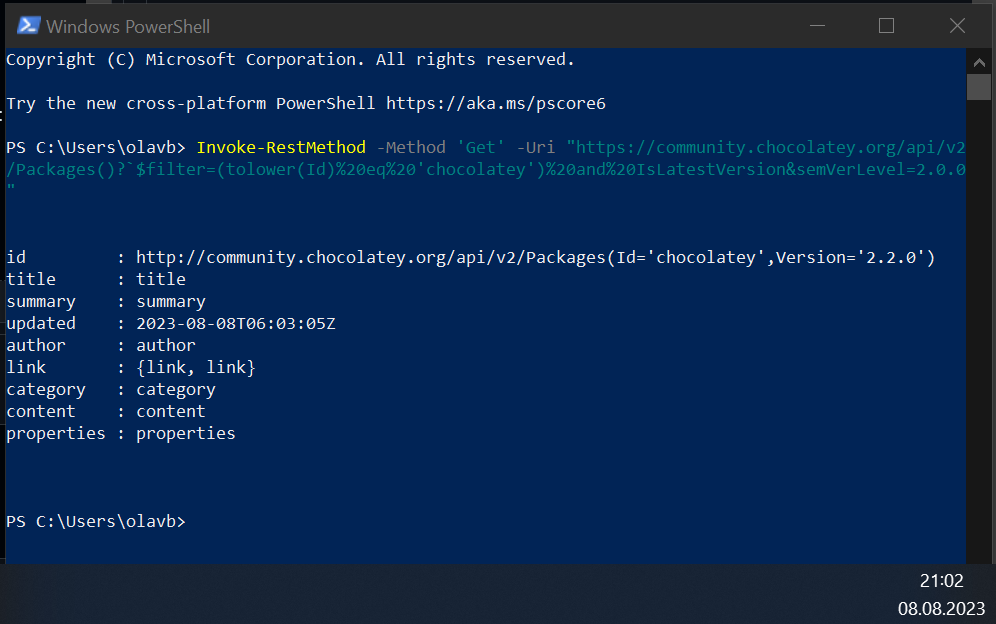 Chocolatey Community Repo Api Returns Incosistent Version Info · Issue 2272 · Chocolatey