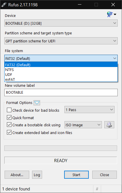 [BUG] ReFS on Windows 10 1709 · Issue #1051 · pbatard/rufus · GitHub
