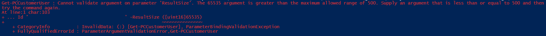 Get-PCCustomerUser - Return more than 500 users / paging? · Issue #86 · microsoft ...