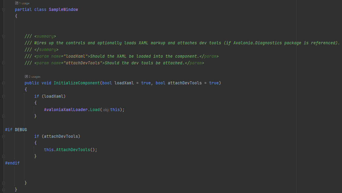 NET7 - InitializeComponent method can't be resolved · Issue #9482 · AvaloniaUI/Avalonia · GitHub
