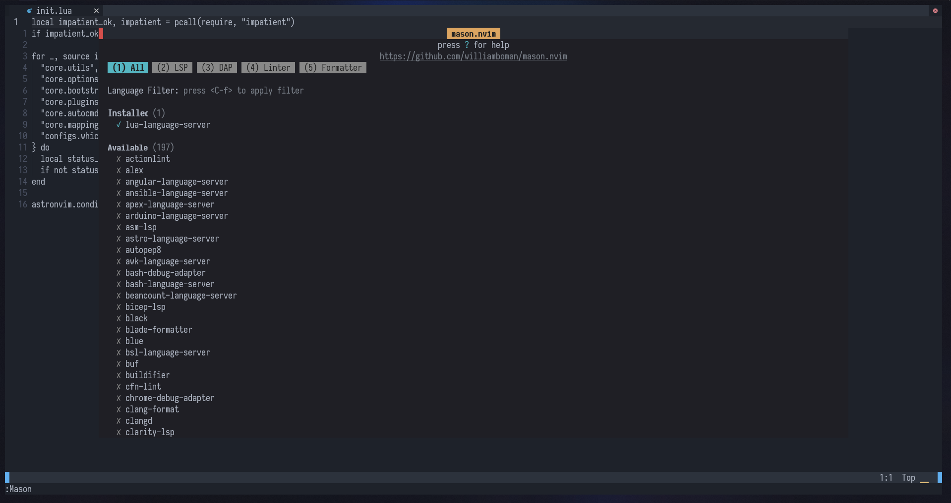 Tree-Sitter and lsp not working 2.0 · Issue #865 · AstroNvim/AstroNvim · GitHub