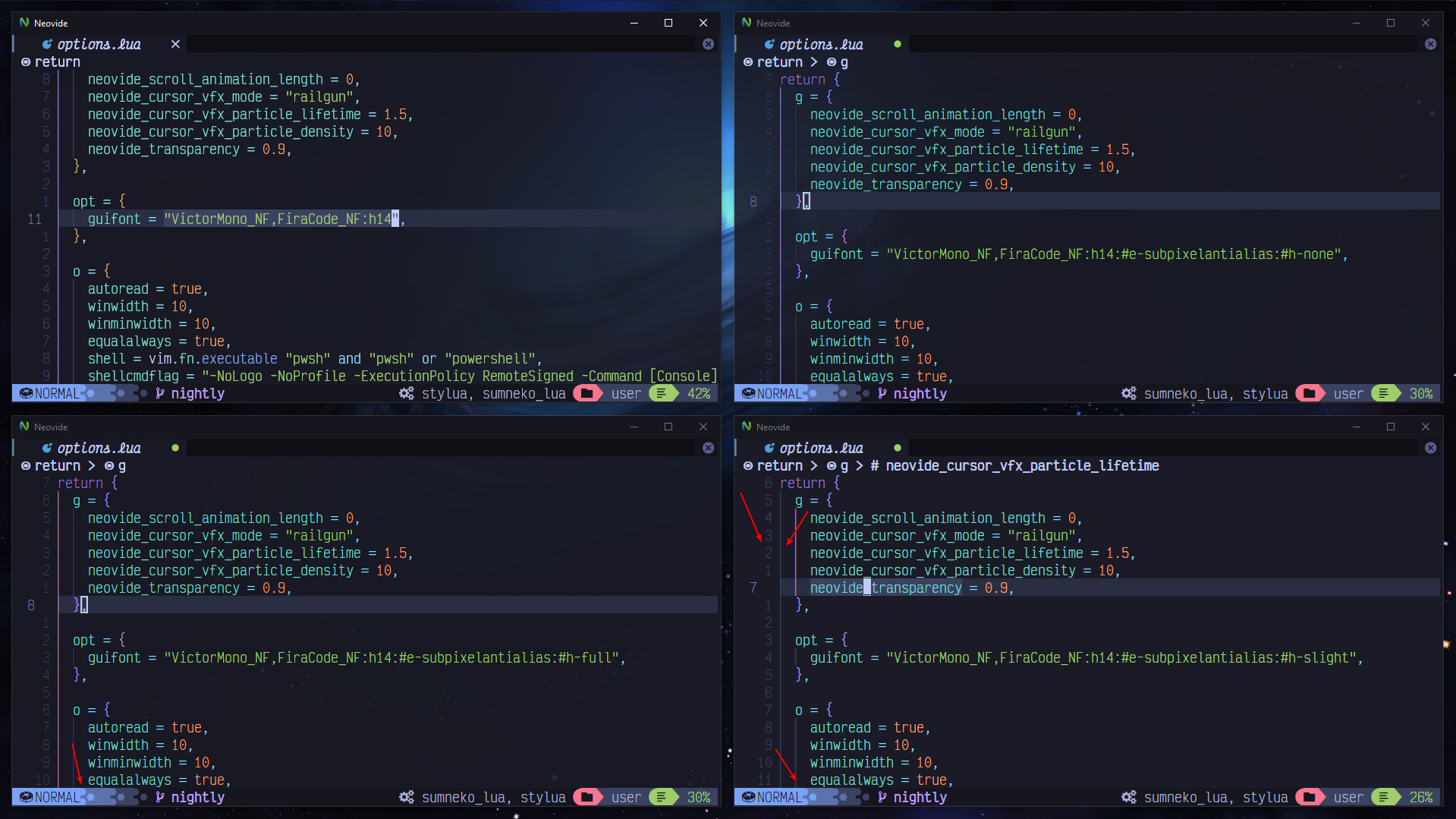 Strange font rendering issues caused by subpixelaliasing · Issue #1614 · neovide/neovide · GitHub
