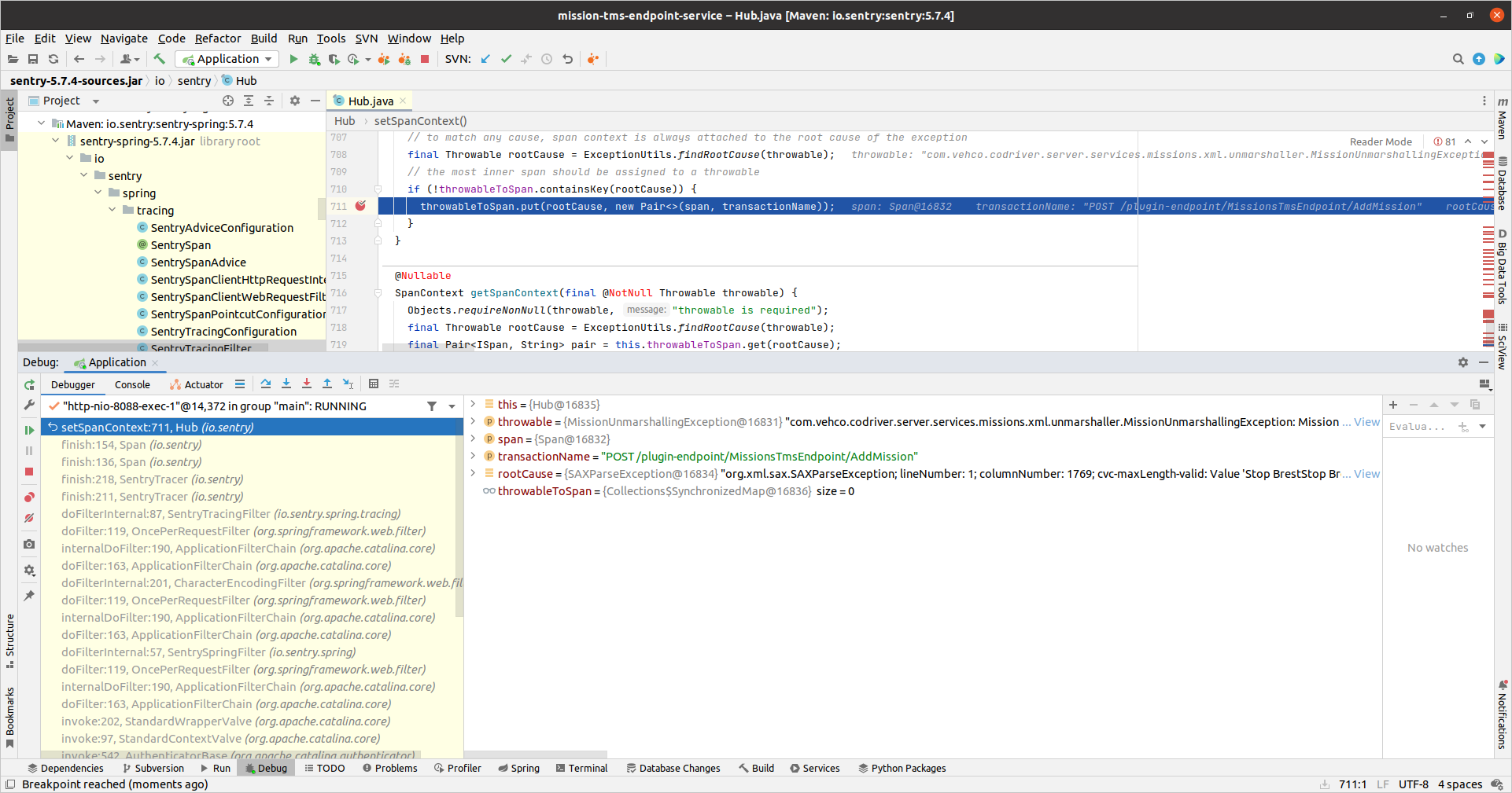 Memory Leak - Object throwableToSpan keeps growing over time · Issue #2225 · getsentry/sentry ...