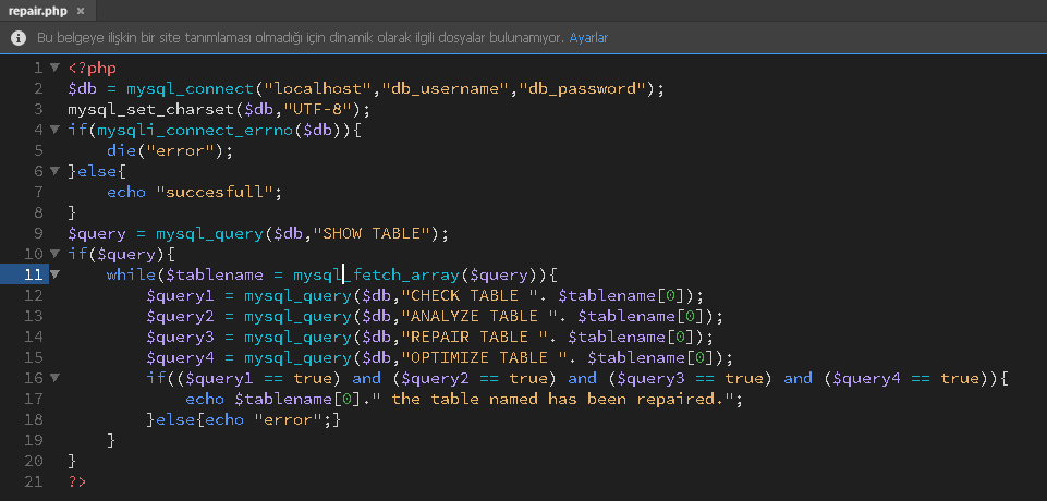 GitHub - rootsc0field/repairtable: sql table repair with php coding