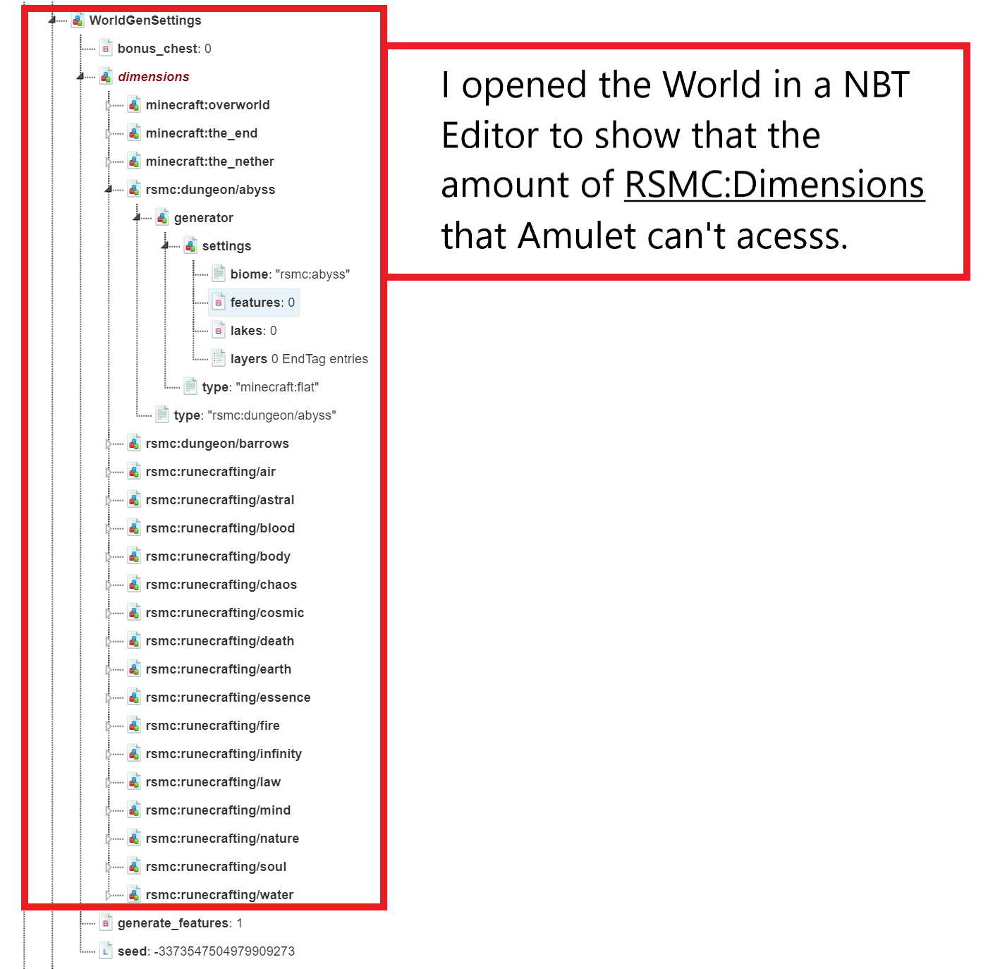 Amulet CAN'T open some Modded Dimensions · Issue #922 · Amulet-Team/Amulet-Map-Editor · GitHub