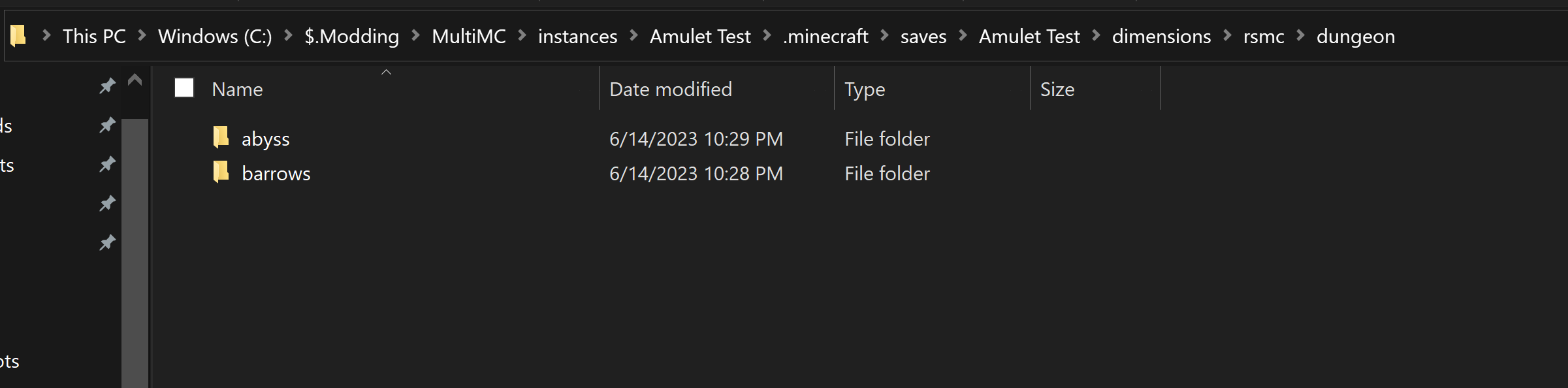 Amulet CAN'T open some Modded Dimensions · Issue #922 · Amulet-Team/Amulet-Map-Editor · GitHub