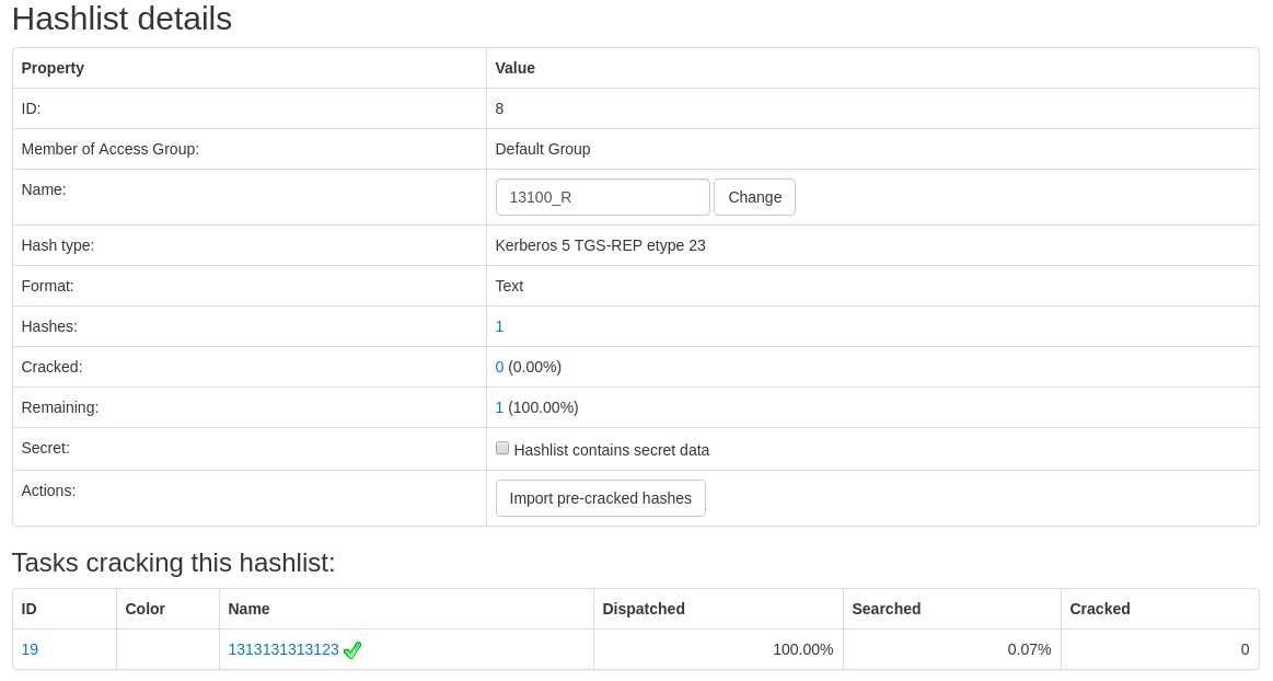 Hashtype 13100 too long for column 'hash' · Issue #324 · hashtopolis/server · GitHub