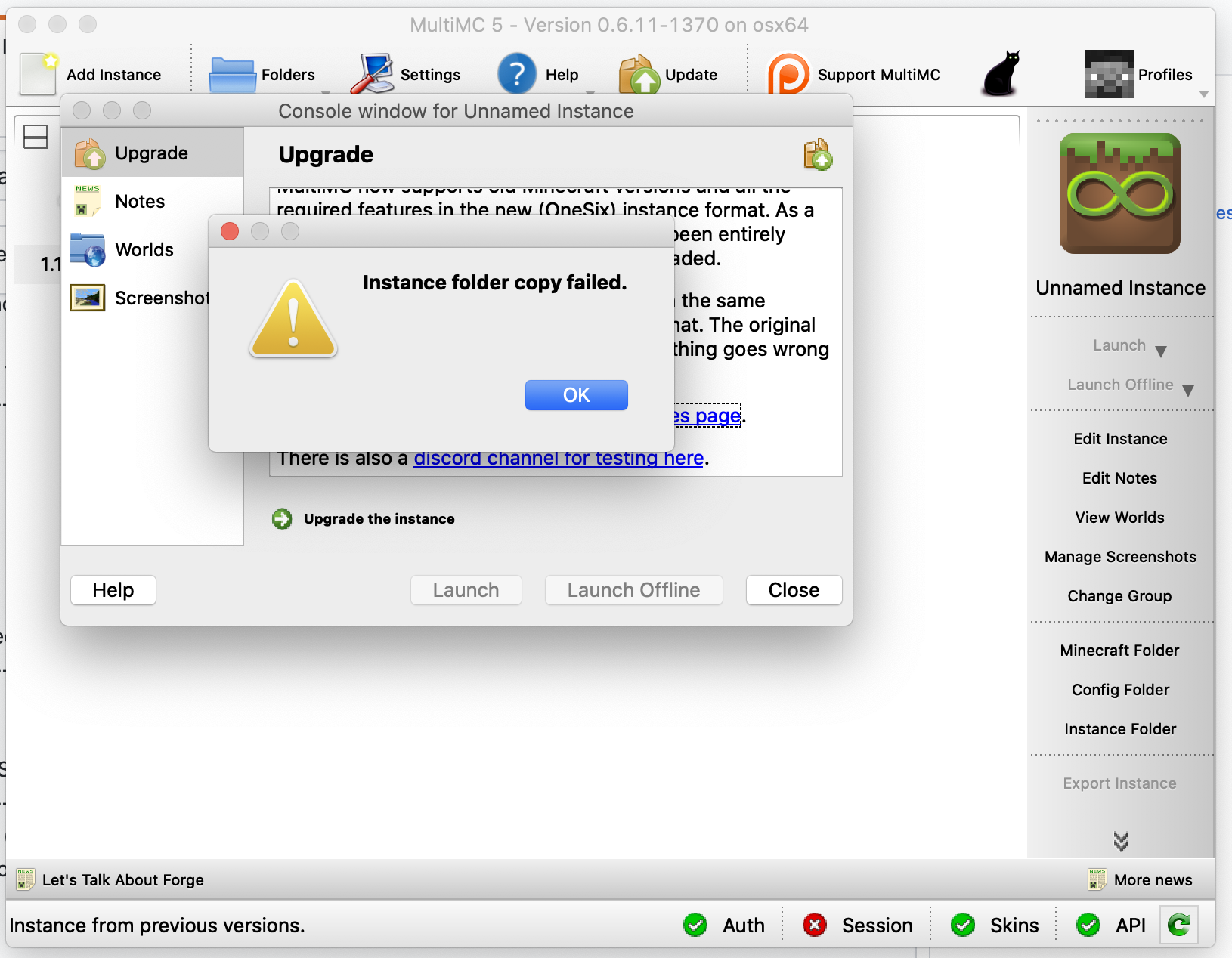 upgrade instance failure · Issue #3170 · MultiMC/Launcher · GitHub