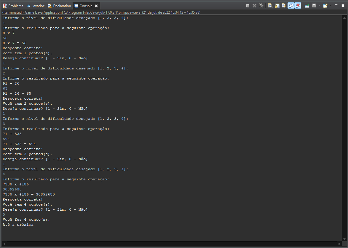 GitHub - guimaraesfelipe/Projeto-GameCalculando-Java-GeekUniversity: Jogo desenvolvido durante ...