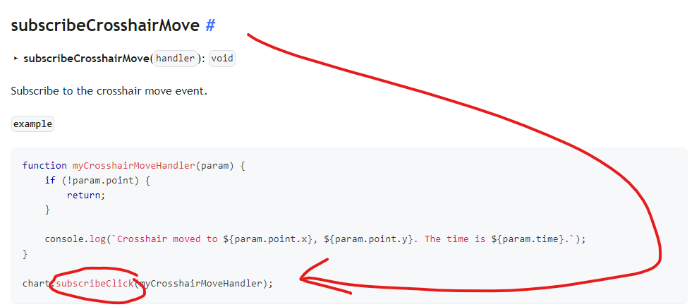 Error in the documentation at #subscribecrosshairmove · Issue #1054 ...