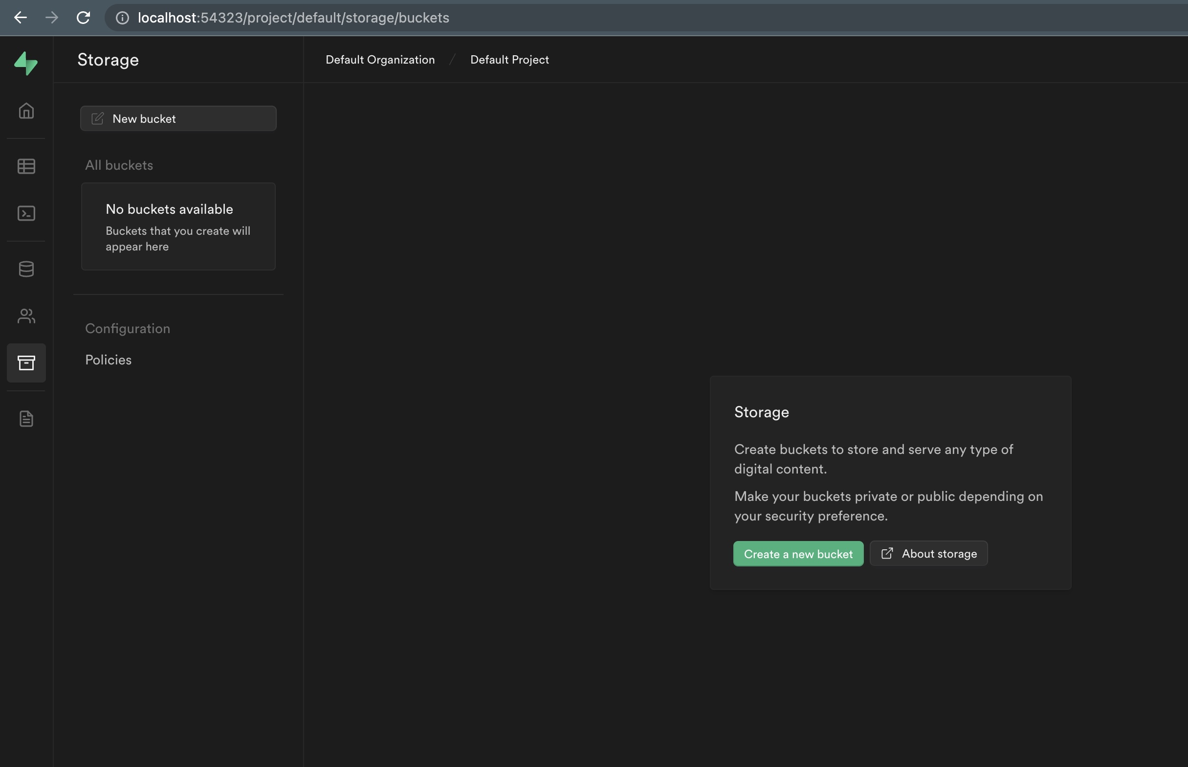 Supabase Local Development Storage · Supabase · Discussion 7230 · Github