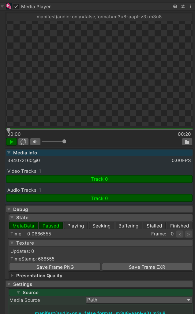 TextureFrameCount is zero on Windows. · Issue #1265 · RenderHeads/UnityPlugin-AVProVideo · GitHub