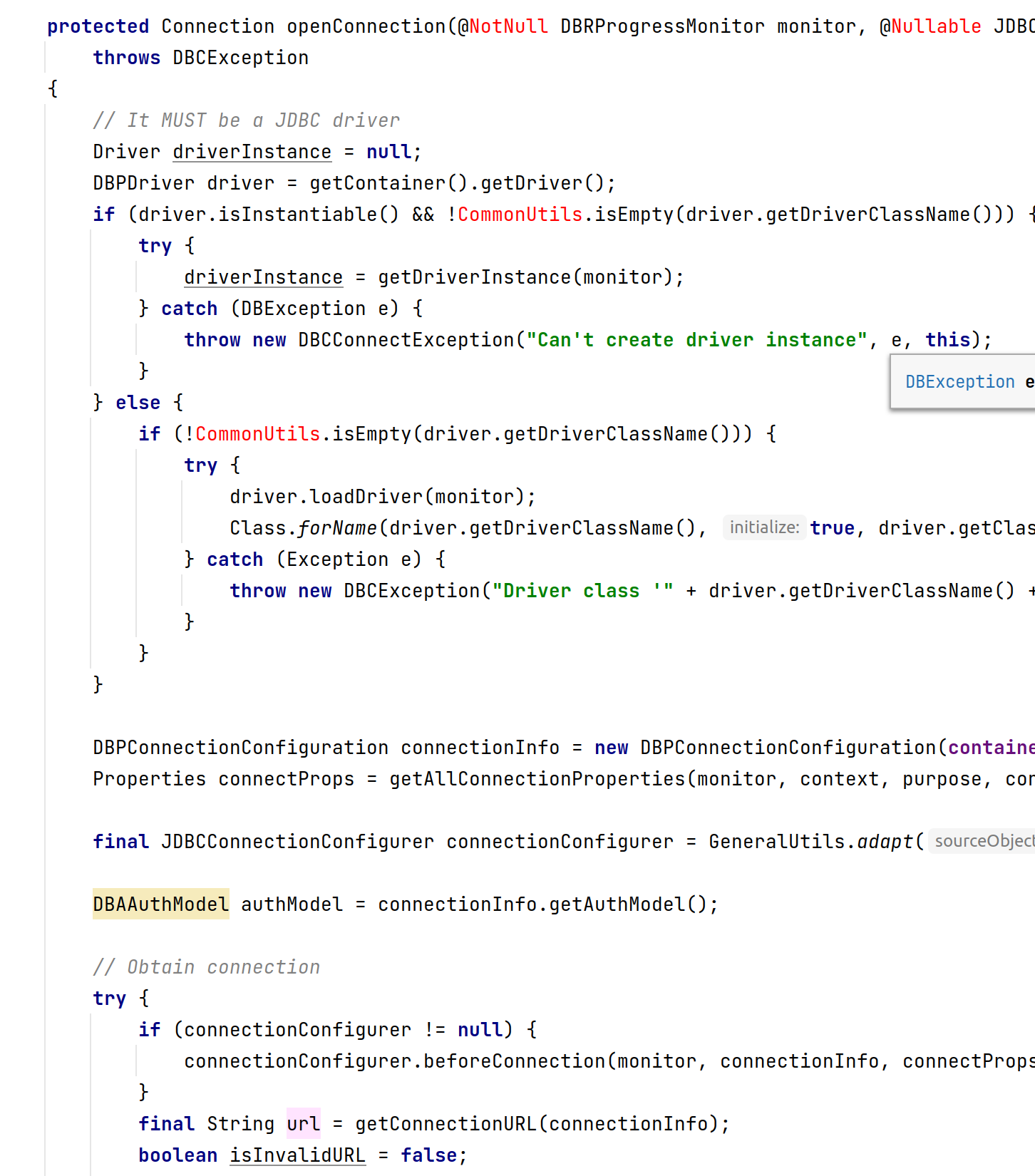 Decouple jdbc driver class from database specific SQL · Issue #15333 ...