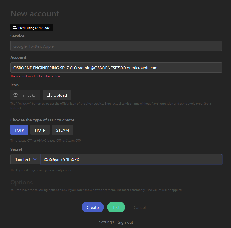 cannot add microsoft 2fa · Issue #143 · Bubka/2FAuth · GitHub