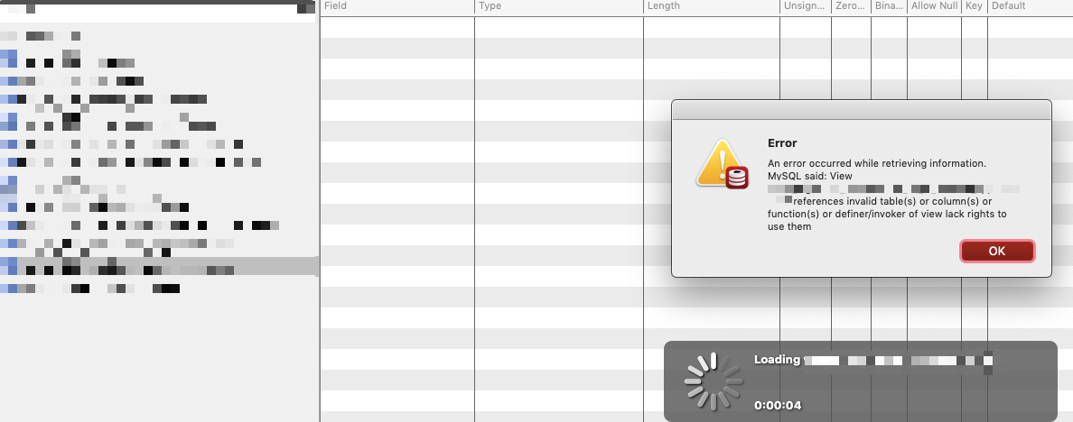Unable to escape from error popup · Issue #1094 · Sequel-Ace/Sequel-Ace · GitHub