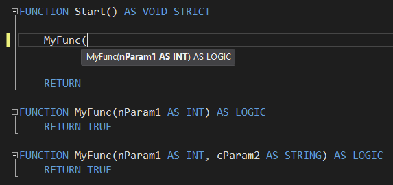 Intellisense doesn't show function overloads · Issue #692 · X-Sharp/XSharpPublic · GitHub