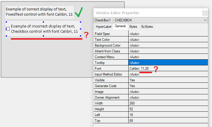 Incorrect display of CheckBox font in VOWED · Issue #796 · X-Sharp ...