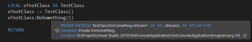 VS integration: class members select list shows private class members · Issue #1188 · X-Sharp ...