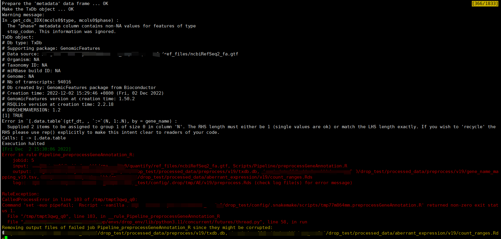 Error in `[.data.table`(gtf_dt, , `:=`(N, 1:.N), by = gene_name) · Issue #404 · gagneurlab/drop ...