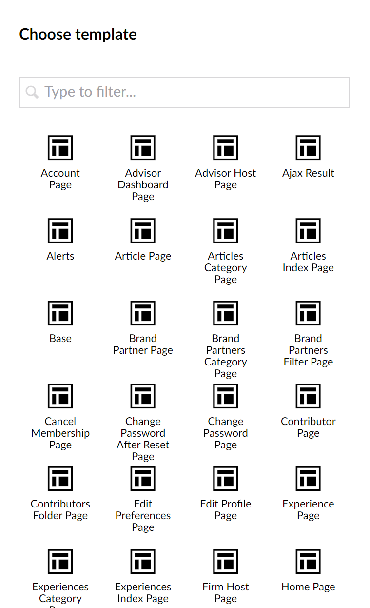 Umbraco 8.9.1 Infinite Editing, document type template list - fonts are oversized and truncated ...