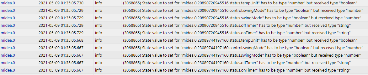 Compatibility check to js-controller 3.3 and Admin5 React UI · Issue #58 · TA2k/ioBroker.midea ...