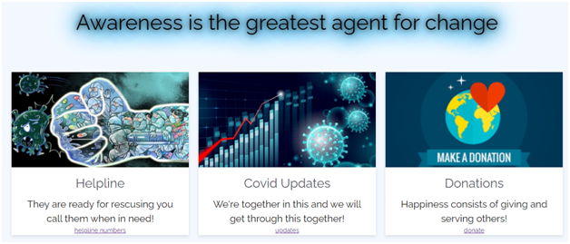 GitHub - shikha12264/Covid-19-NGO-Website-HTML-CSS-JAVASCRIPT-: HTML-CSS-JAVASCRIPT Based website