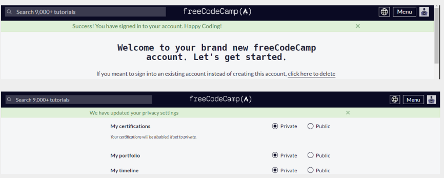 Center Flash Message for Better Alignment · Issue #52123 · freeCodeCamp/freeCodeCamp · GitHub