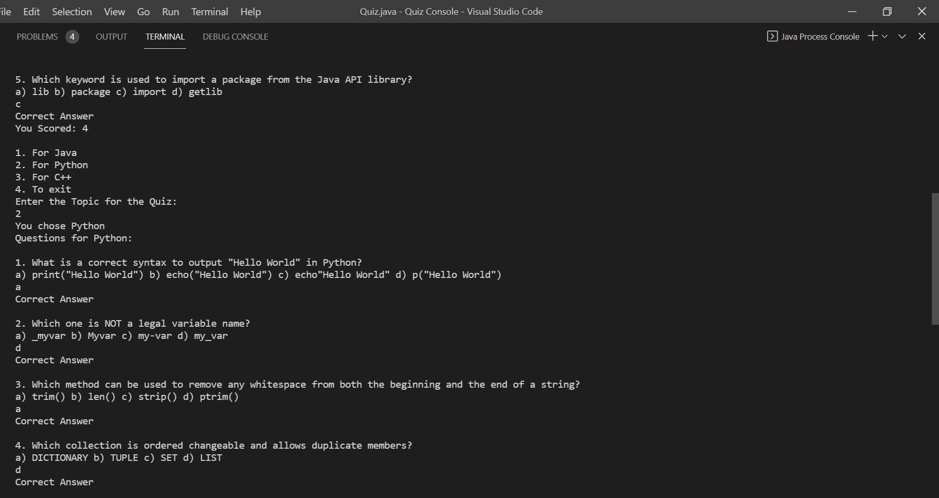 GitHub - Kunal-Jain10/Quiz-Console