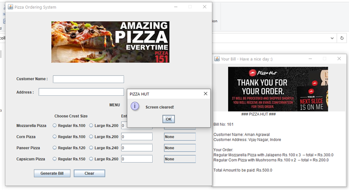 GitHub - AmanAgrawal21900/Java_PizzaShopBillingSystem: A small pizza ...