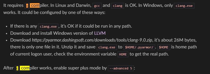 ERROR No available c compiler found · Issue #658 · dashingsoft/pyarmor · GitHub