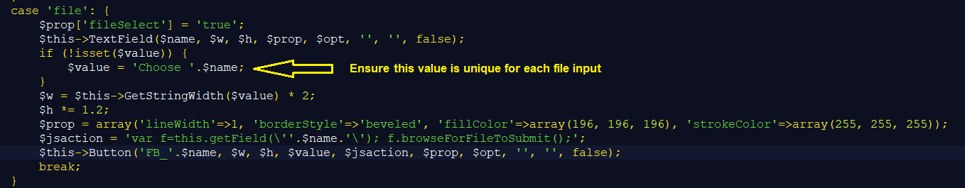 Multiple File Upload Input Issue · Issue 299 · Tecnickcomtcpdf · Github 3629