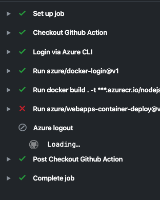"Azure Logout" step is not run if the action fails · Issue #8 · Azure/webapps-container-deploy ...
