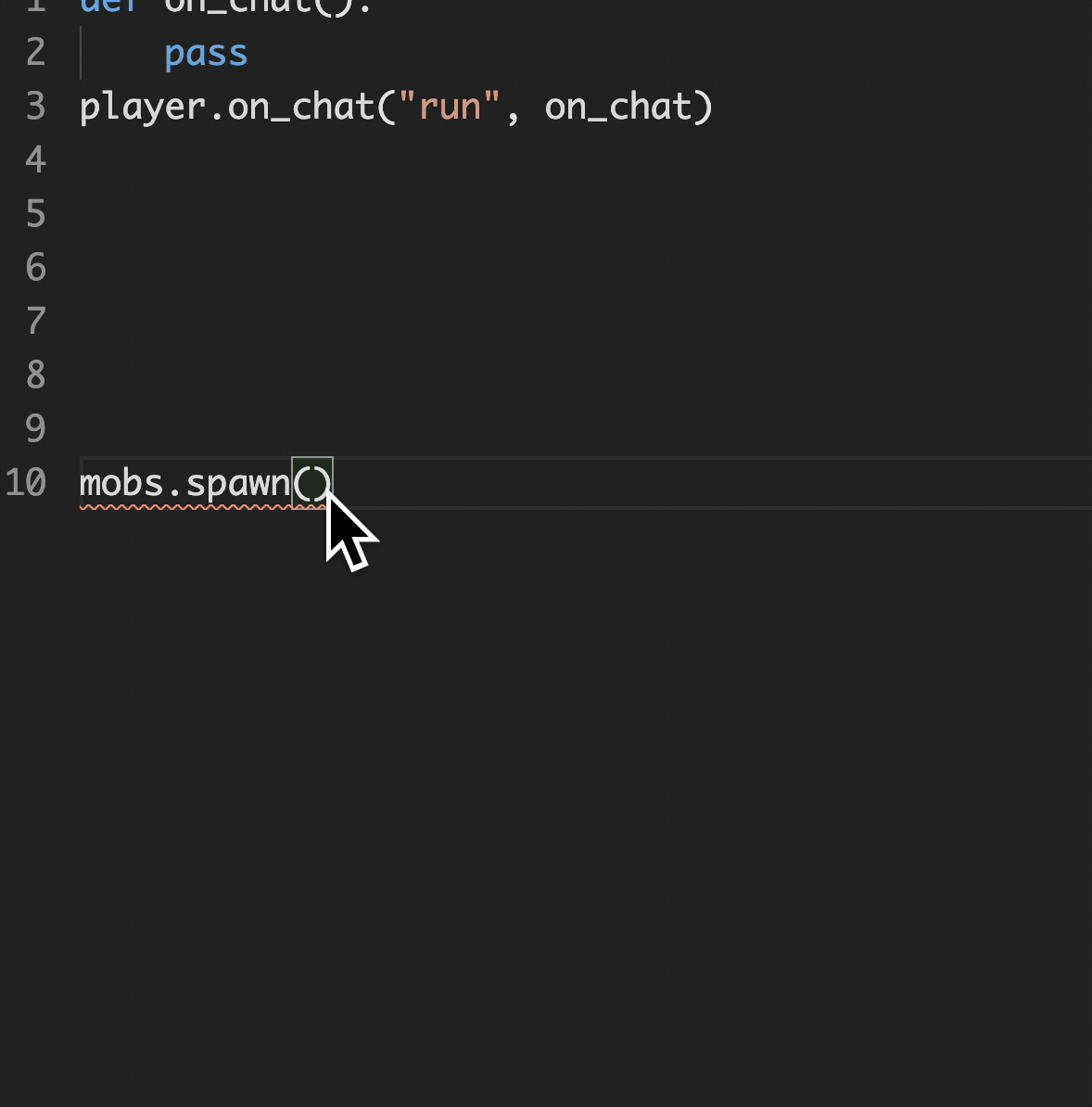 Parameter completion is not filtering to APIs of the appropriate type ...