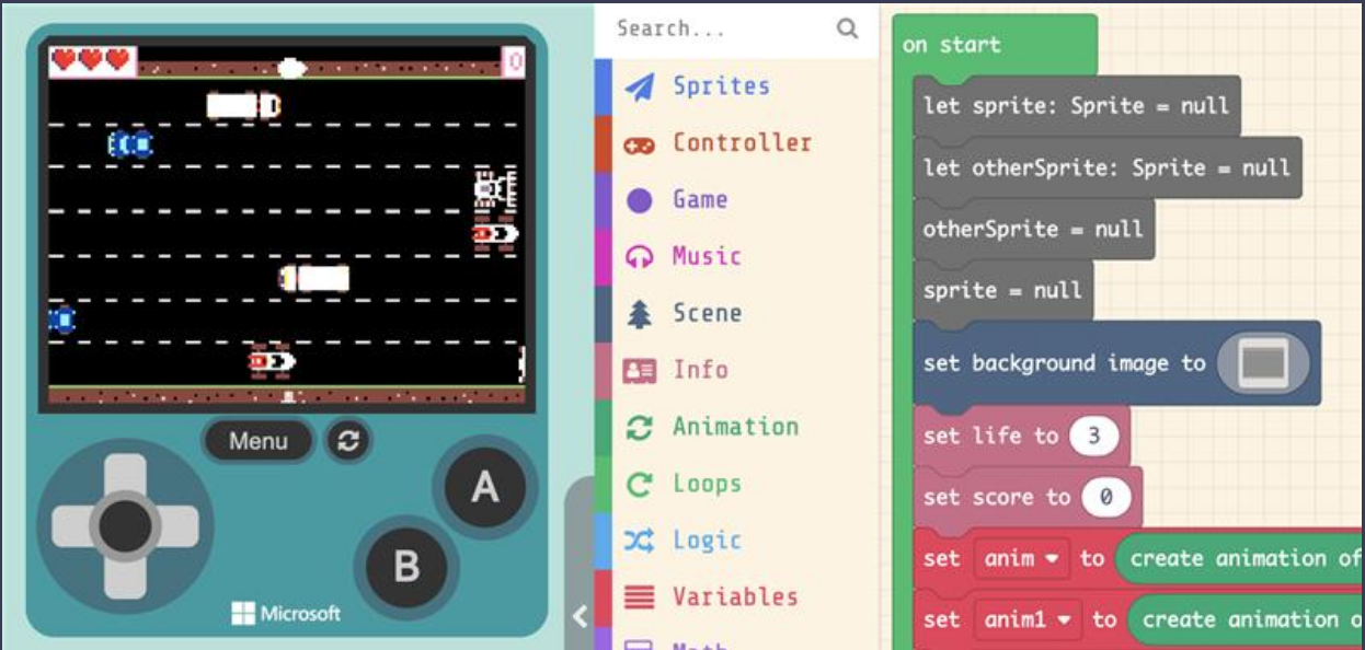 Opening community game "Raptor Run" shows a "null" gray block · Issue #2228 · microsoft/pxt ...
