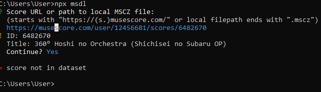 Score not in dataset · Issue #96 · Xmader/musescore-downloader · GitHub