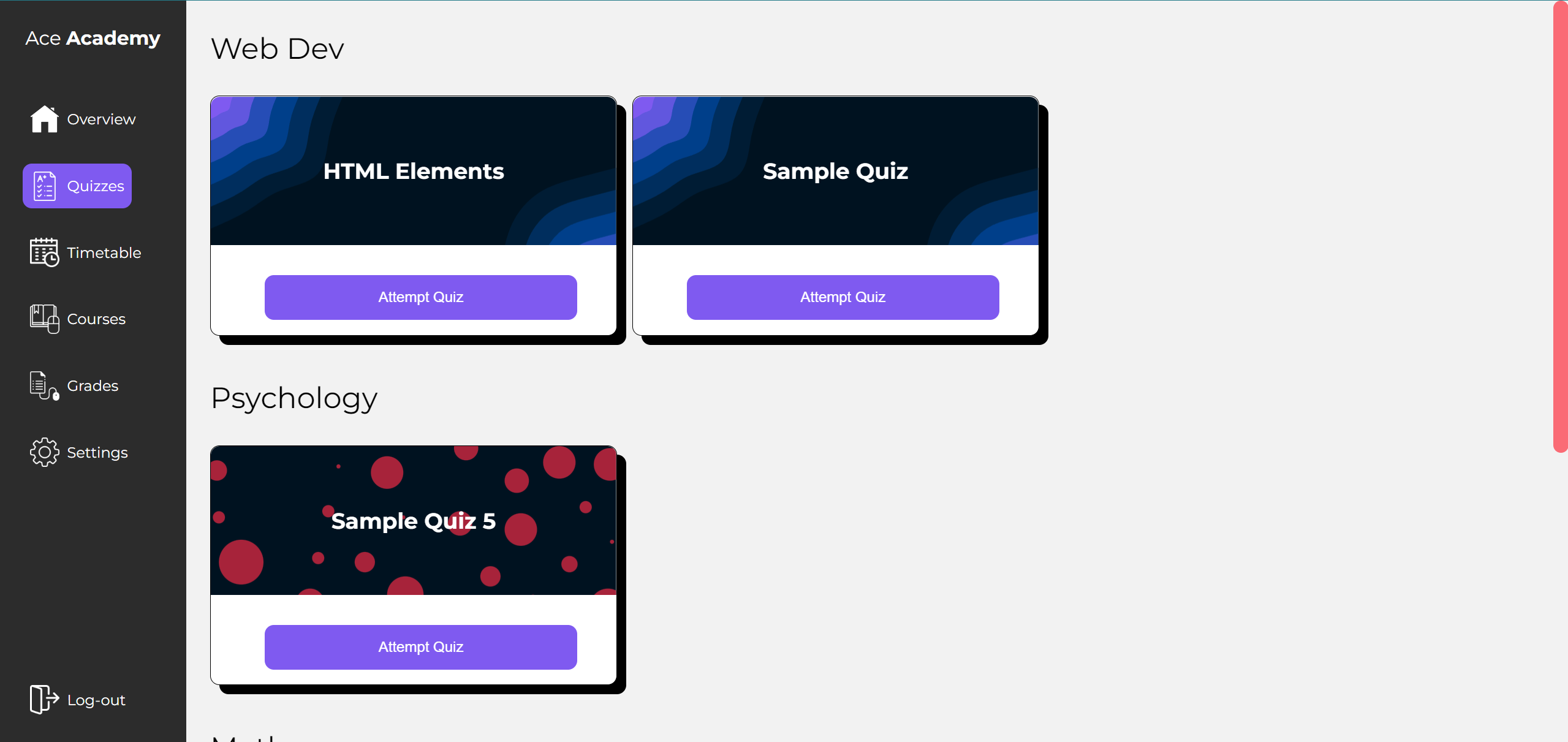 GitHub - IestynGreen/Ace-Academy: A learning enviroment, built on PHP, CSS, HTML and JS ...