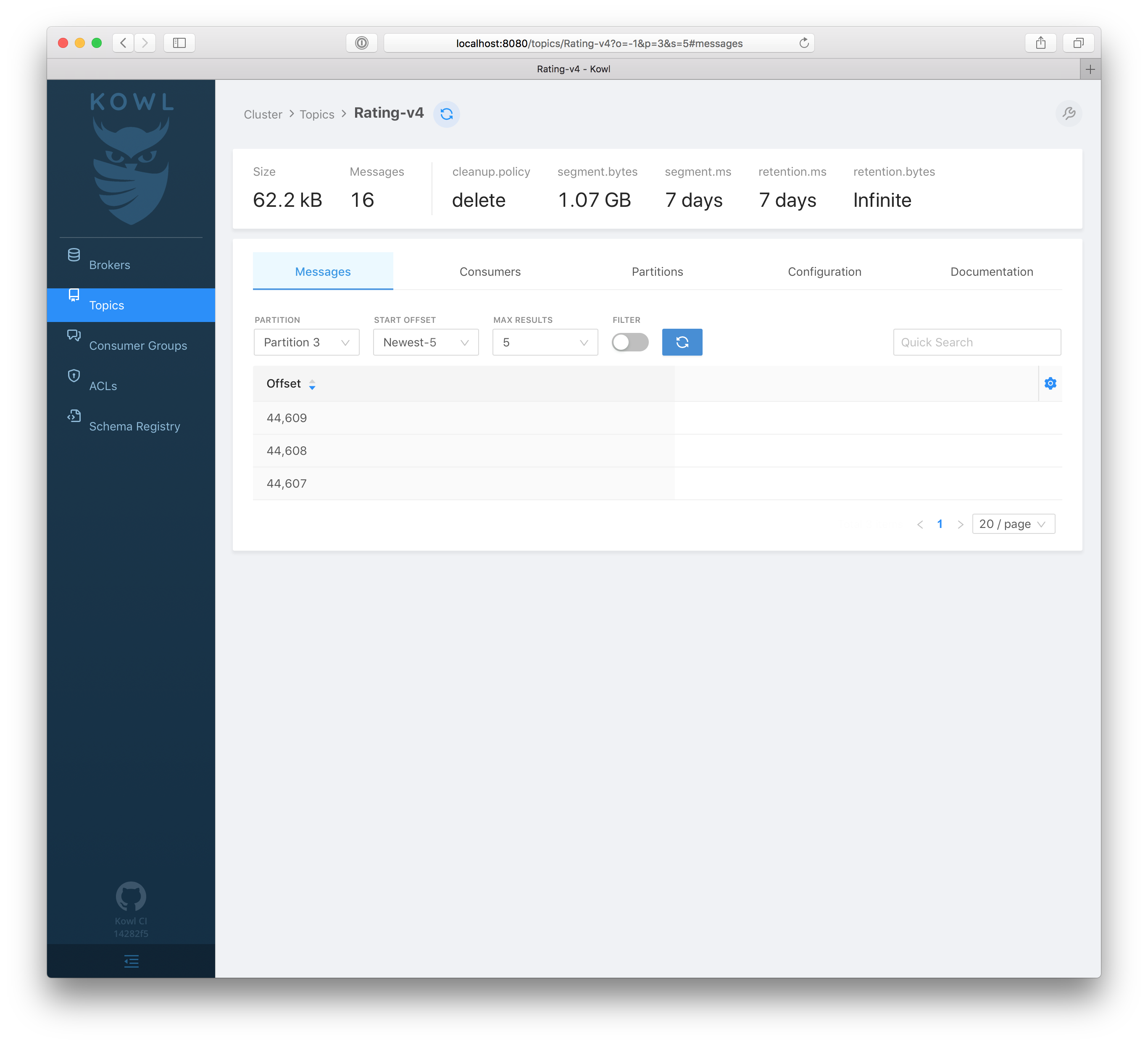 Cannot retrieve newest message with starting offset · Issue #186 · redpanda-data/console · GitHub
