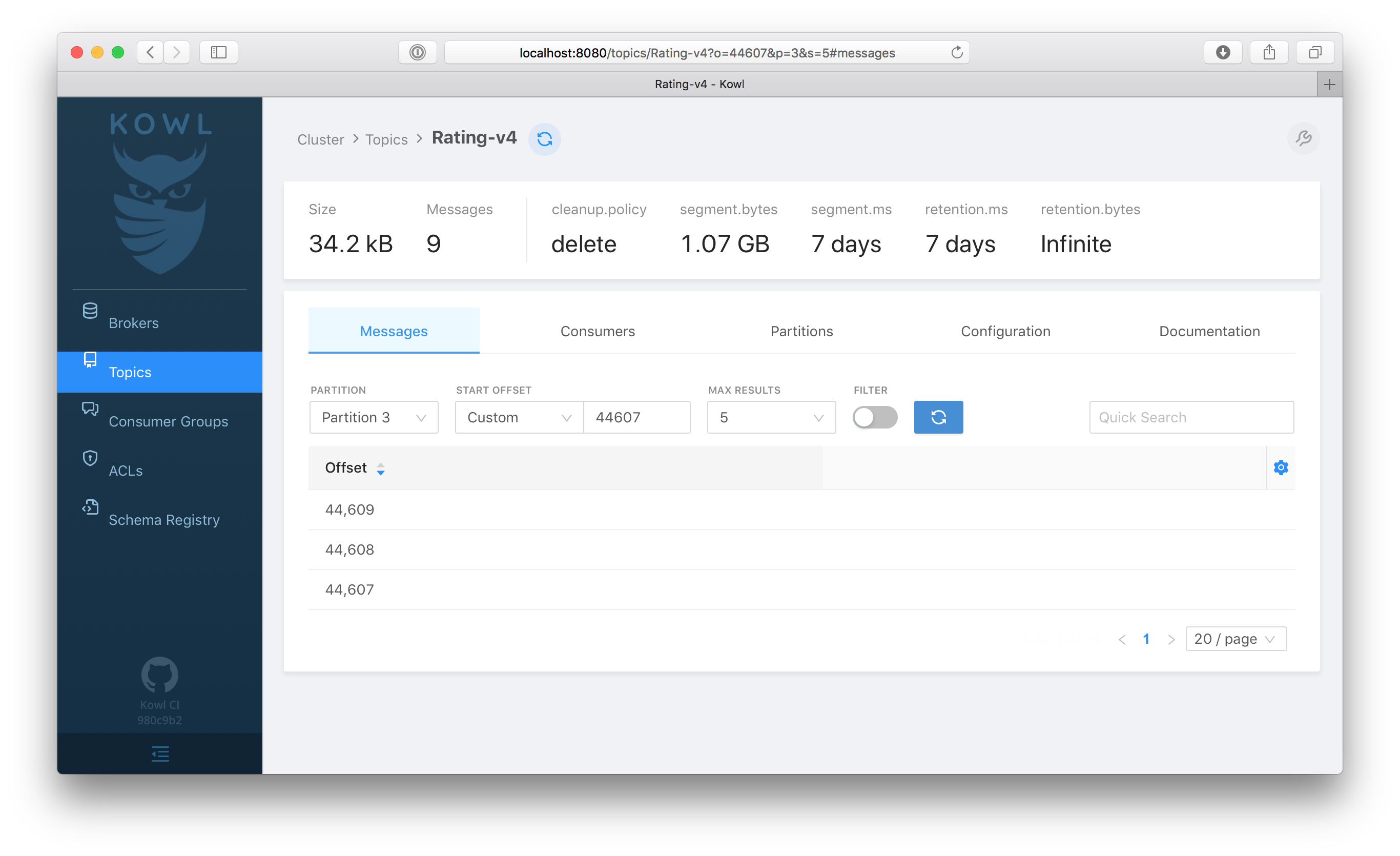 Cannot Retrieve Newest Message With Starting Offset · Issue 186 · Redpanda Dataconsole · Github