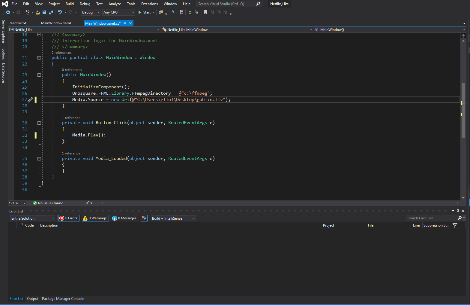 Tried to follow "Quick Usage Guide for WPF Apps" without success amd sample solution not ...