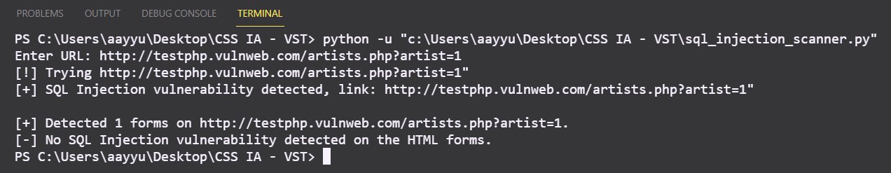 GitHub - Aayush-Chheda/Web-Vulnerability-Scanner: A vulnerability ...