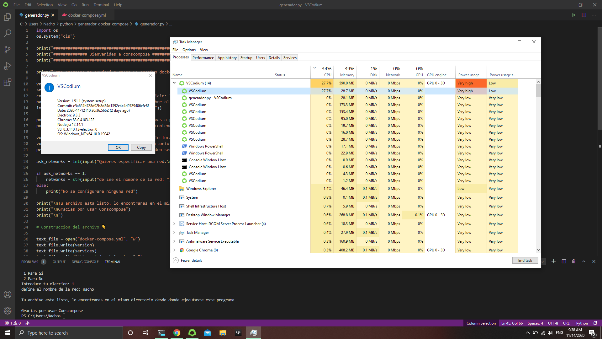 CPU Usage +25% in idle context · Issue #566 · VSCodium/vscodium · GitHub