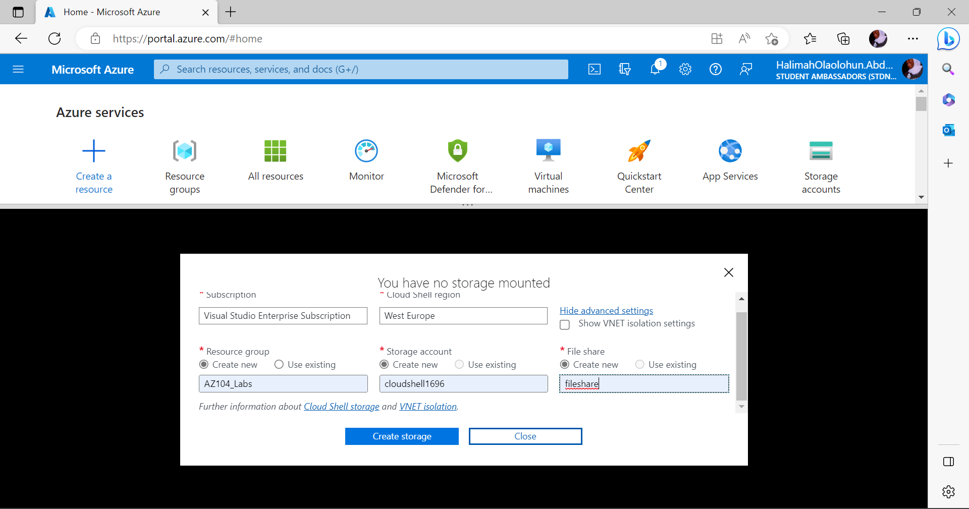 Microsoft-Azure-Administrator-Labs/Azure-Powershell-Automation.md at main · devhalimah/Microsoft ...