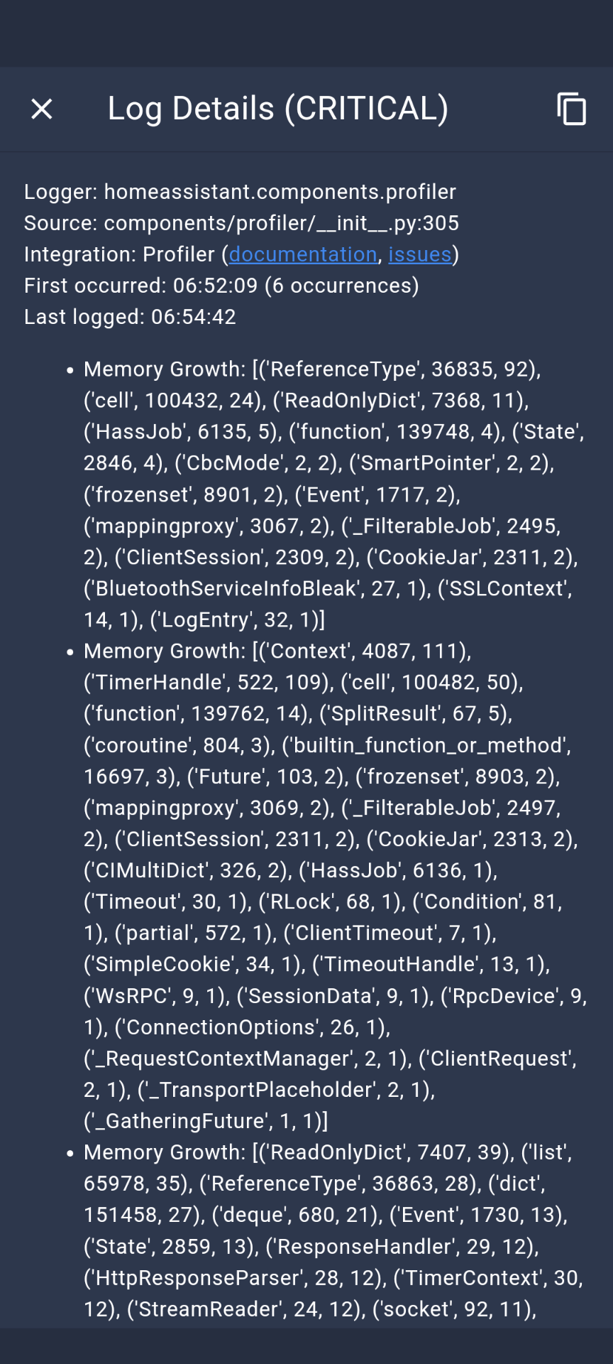 Memory leak since 2022.12 · Issue #83661 · home-assistant/core · GitHub