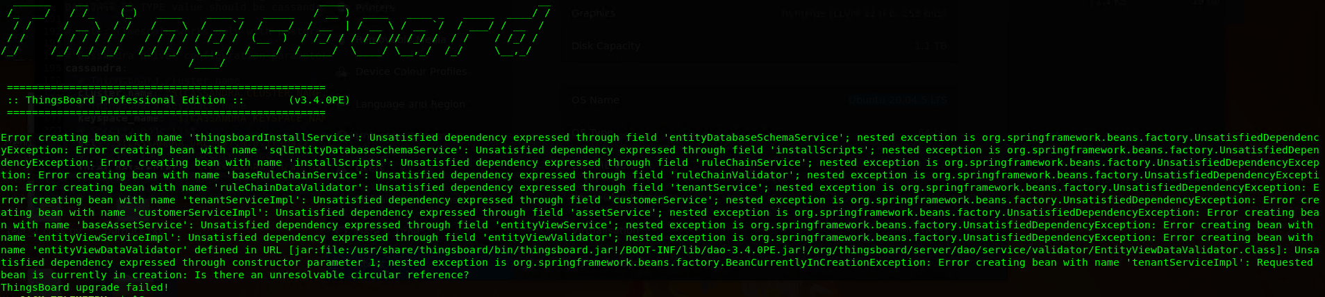 [Bug] Upgrade from Thingsboard PE 3.3.4.1 to PE 3.4.0 Failed! · Issue #7715 · thingsboard ...