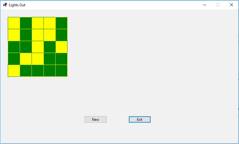 GitHub - salonij/LightsOut: Lights Out Game in C#