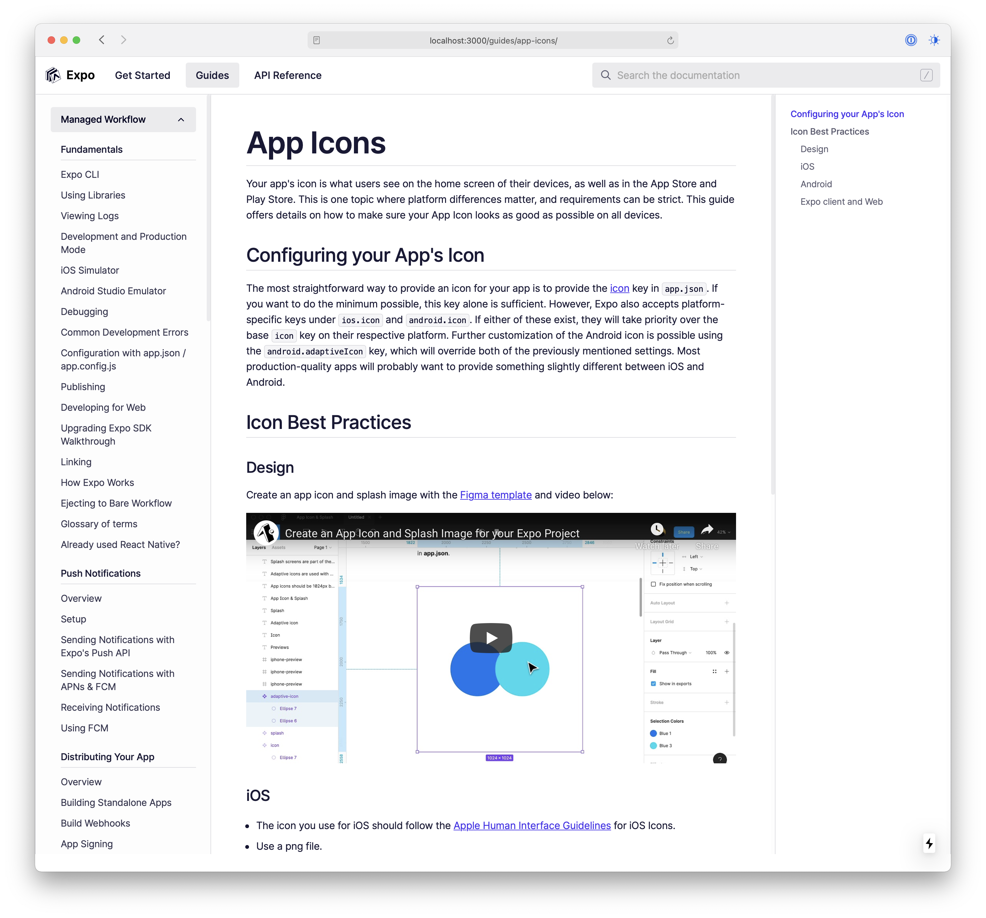 [docs] Adds video tutorial to app icon guide by jonsamp · Pull Request #11259 · expo/expo · GitHub